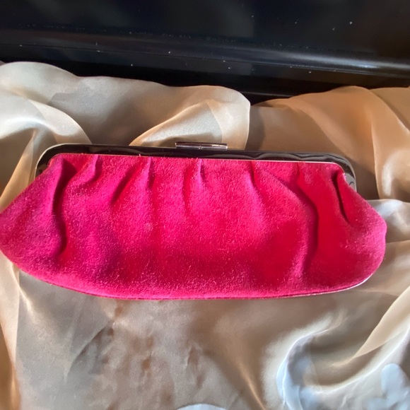 Giani Bernini | Bags | Gian Bernini Hot Pink Suede Clutch | Poshmark